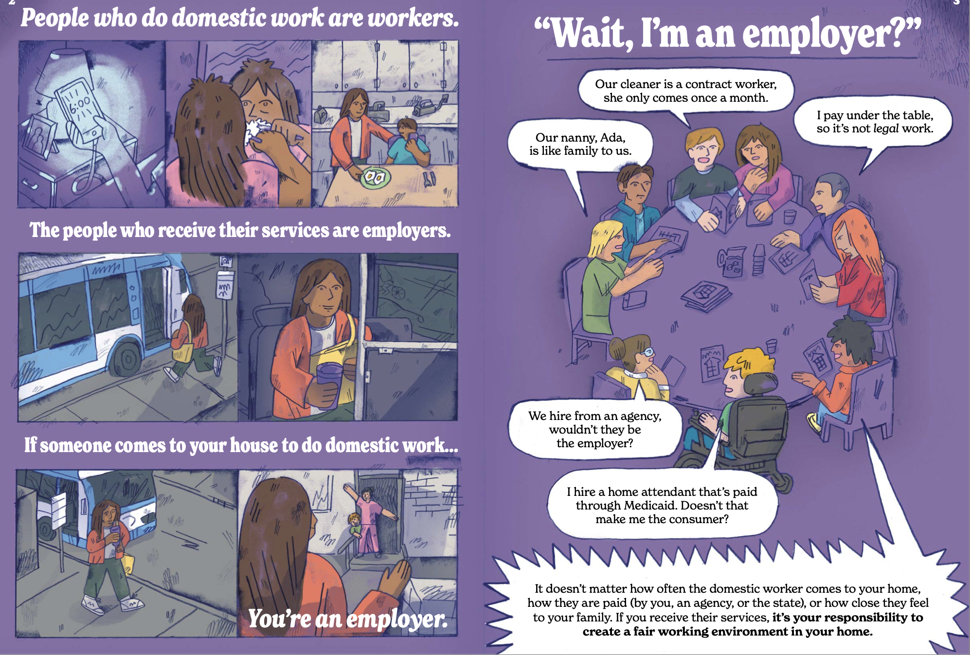 Fair Care: A Comic Book Guide for Domestic Employers | Hand In Hand